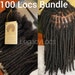 100 LOCS Standard Loc Extensions Handmade 100% Human Hair - Etsy