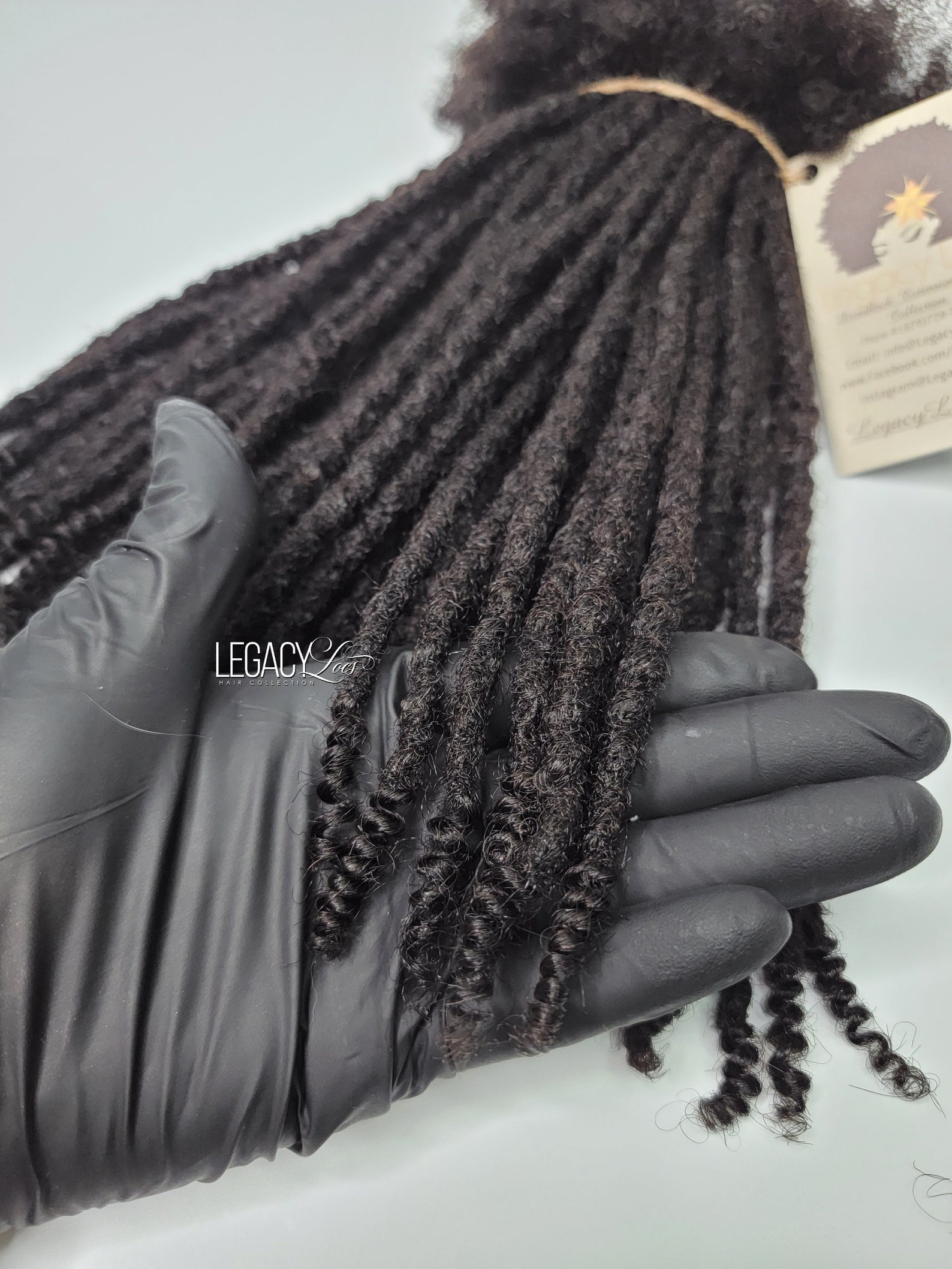 Textured Coil Tip Handmade Loc Extensions 100% Human Hair 10 - Etsy