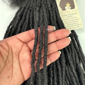 Interlocked Loc Extensions Handmade 100% Human Hair (10 Locs per Bundle ...