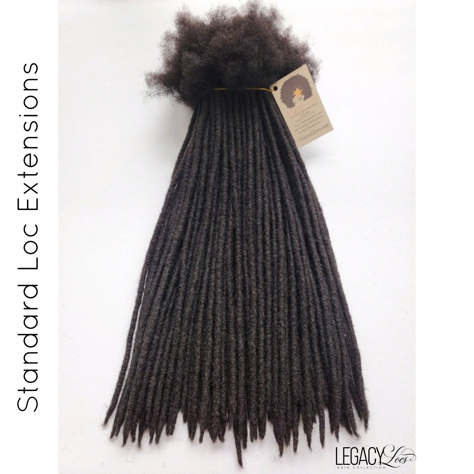 100 LOCS Standard Loc Extensions Handmade 100% Human Hair - Etsy