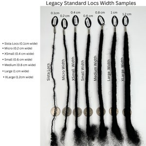 Legacy Standard Loc Extensions Width Samples - Etsy