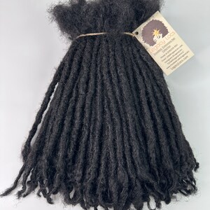 Interlocked Coil Tip Loc Extensions Handmade 100% Human Hair(10 Locs ...