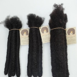 Wick Loc Extensions Handmade 100% Human Hair (1 WICK per Bundle Listing ...