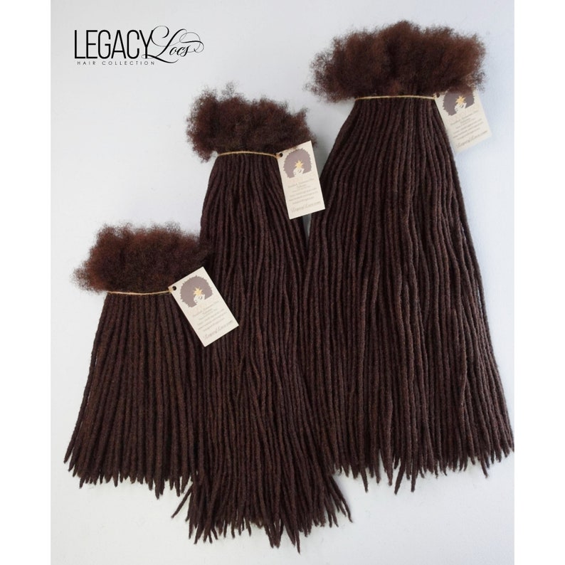 100 LOCS Standard Loc Extensions Handmade 100% Human Hair - Etsy