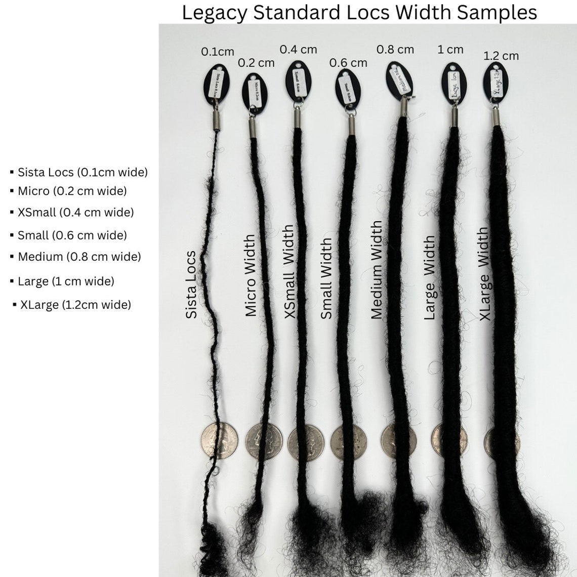 100 Locs Bundle Standard Loc Extensions 100% Human Hair - Etsy