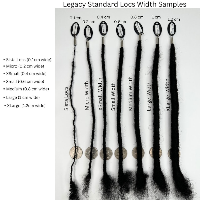 100 Locs Bundle Standard Loc Extensions 100% Human Hair - Etsy