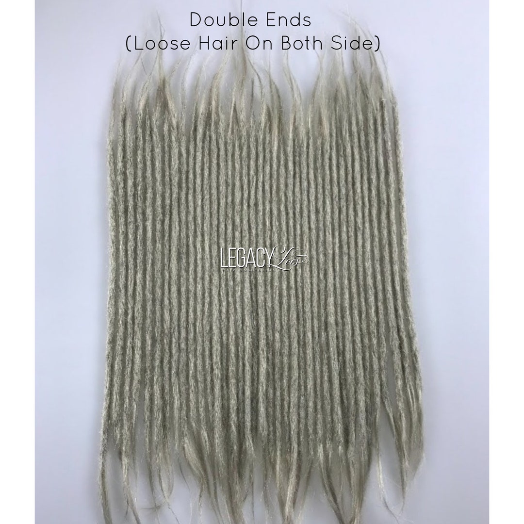 Straight Hair Loc Extension *double Loose End* 100% Human Hair (10 Locs ...