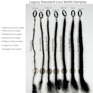 100 LOCS Standard Loc Extensions Handmade 100% Human Hair - Etsy