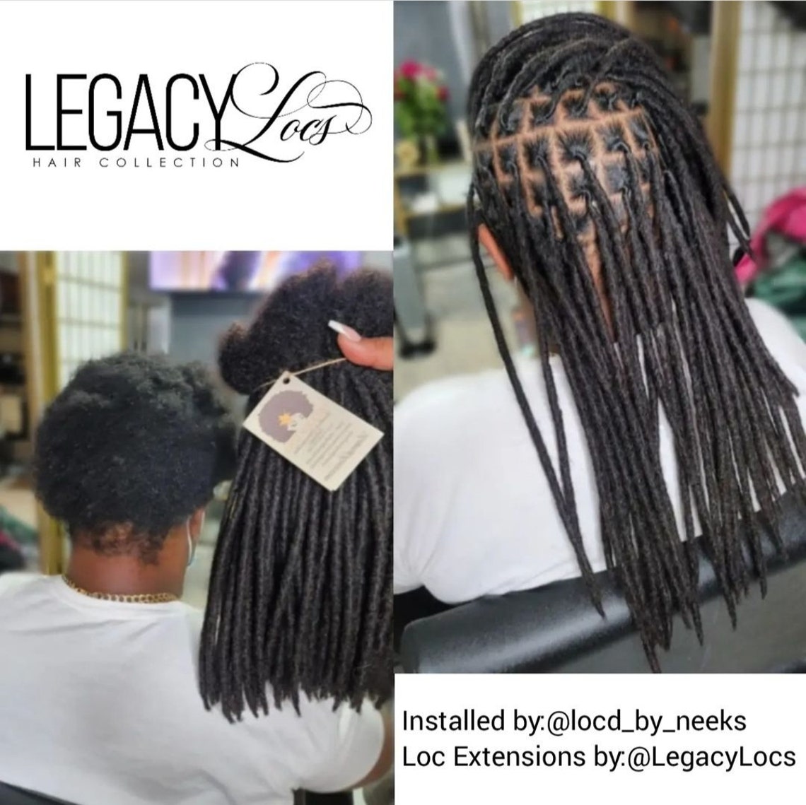 100 LOCS Standard Loc Extensions Handmade 100% Human Hair - Etsy