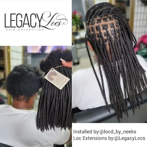 100 LOCS Standard Loc Extensions Handmade 100% Human Hair - Etsy