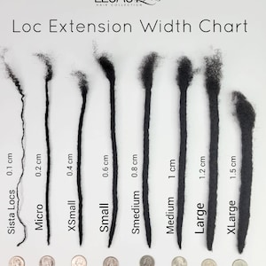 Sista Loc Extensions Handmade 100% Human Hair(10 Locs per Bundle) - Etsy