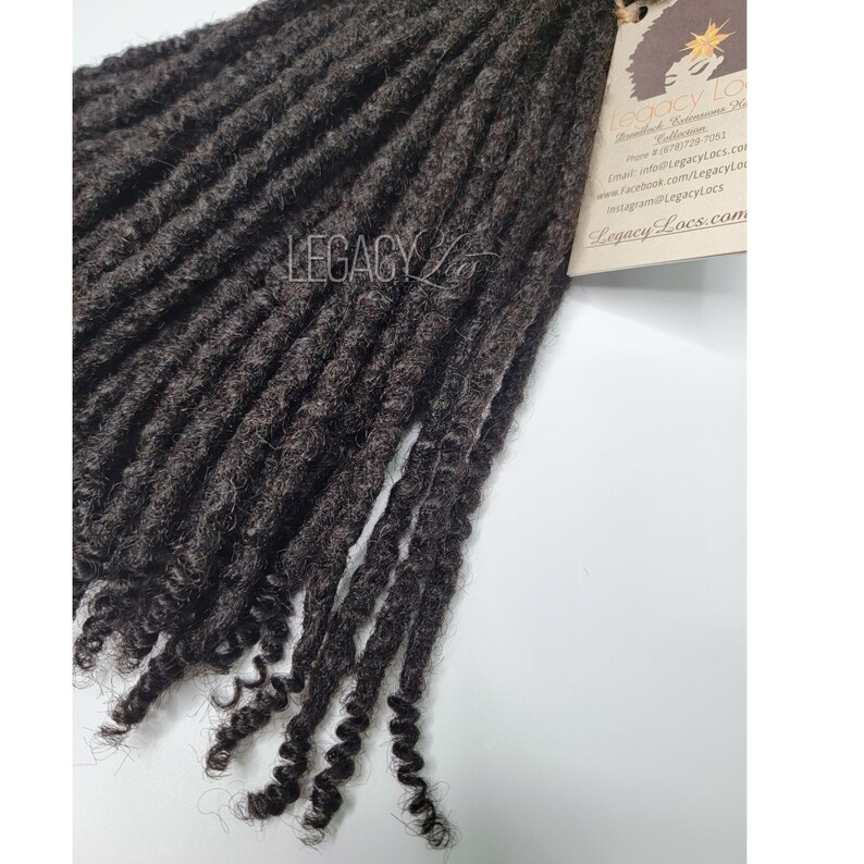 Textured Coil Tip Handmade Loc Extensions 100% Human Hair 10 - Etsy