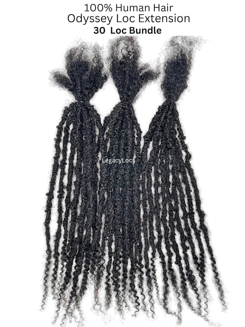 30 LOCS Odyssey Loc Extensions Handmade 100% Human Hair - Etsy