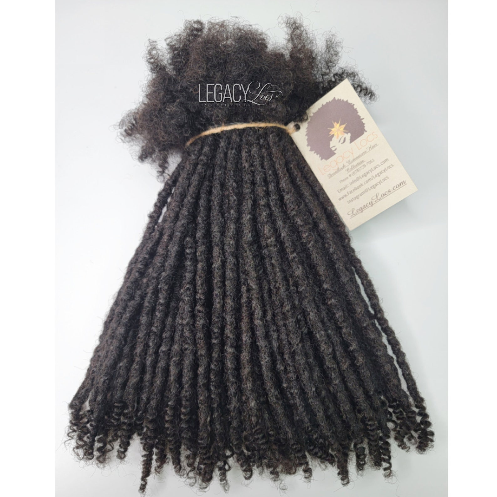 Textured Coil Tip Handmade Loc Extensions 100% Human Hair 10 - Etsy