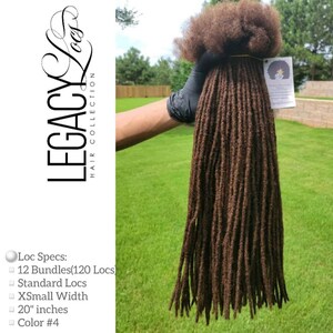 100 LOCS Standard Loc Extensions Handmade 100% Human Hair - Etsy