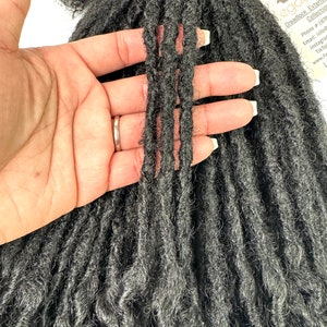 Interlocked Coil Tip Loc Extensions Handmade 100% Human Hair(10 Locs ...