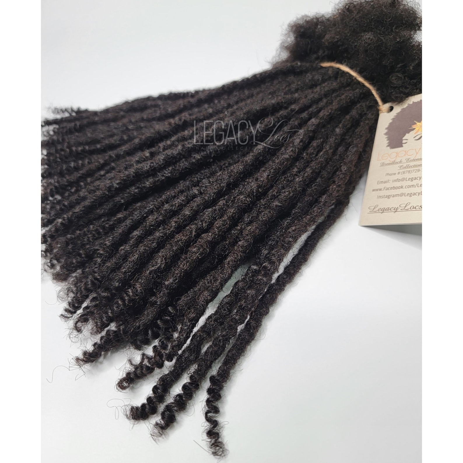 Textured Coil Tip Handmade Loc Extensions 100% Human Hair 10 | Etsy