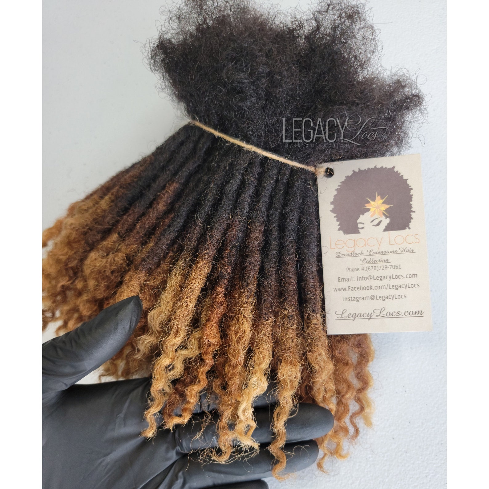 100 Locs Bundle Standard Coiled Tips Honey Tip Handmade Loc - Etsy