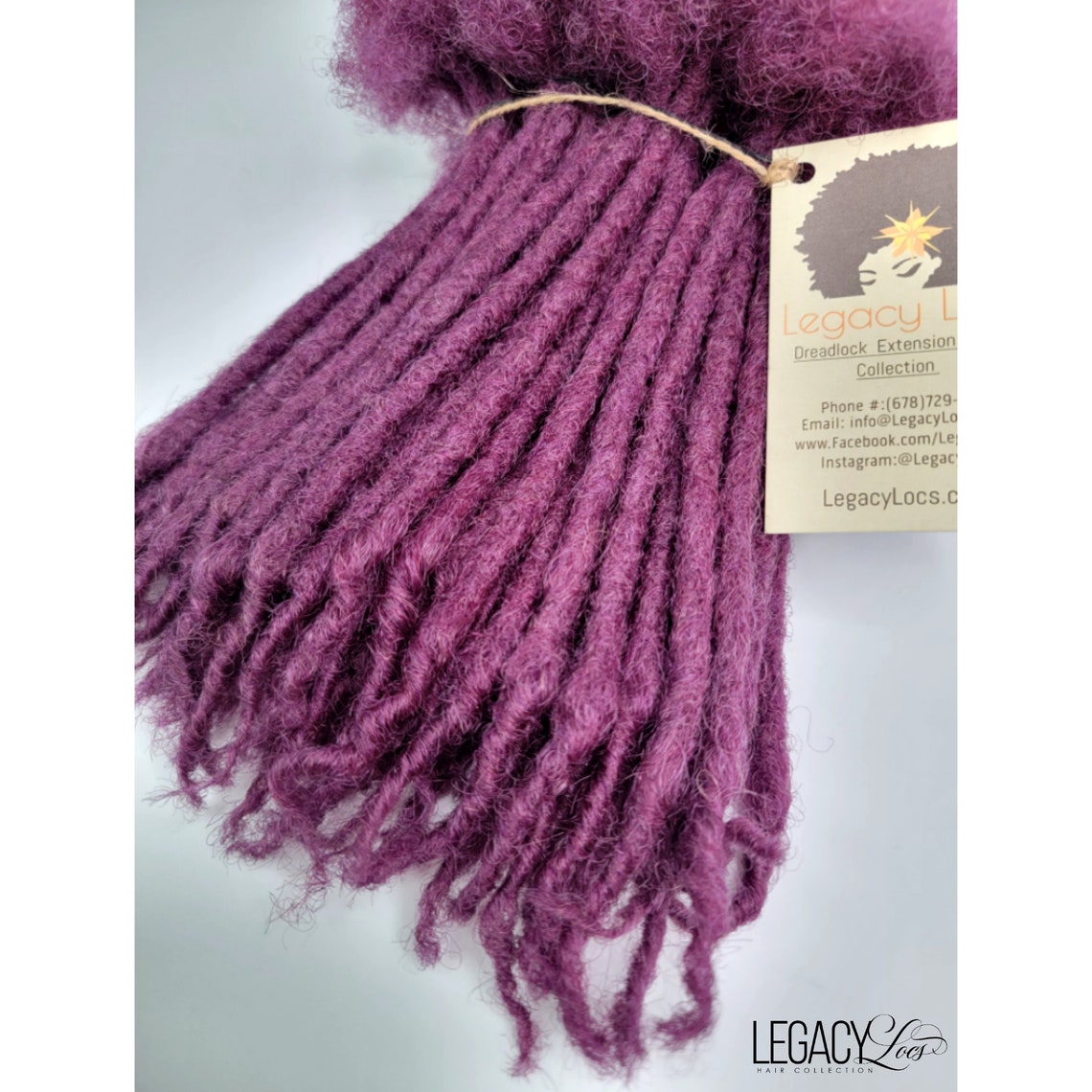Purple Loc Extensions *standard Coiled Tips* 100% Human Hair*100 Loc ...