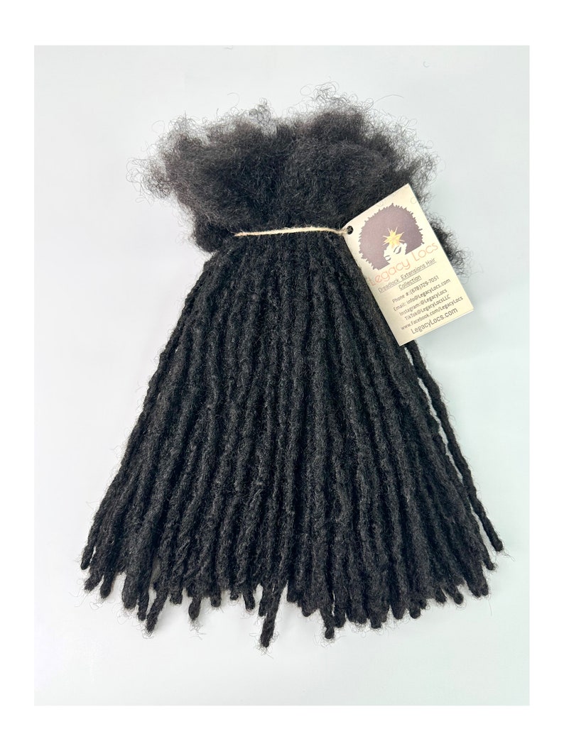 Interlocked Loc Extensions Handmade 100% Human Hair (10 Locs per Bundle ...