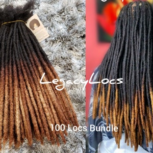 100 Locs Bundle Standard Loc Extensions 100% Human Hair - Etsy