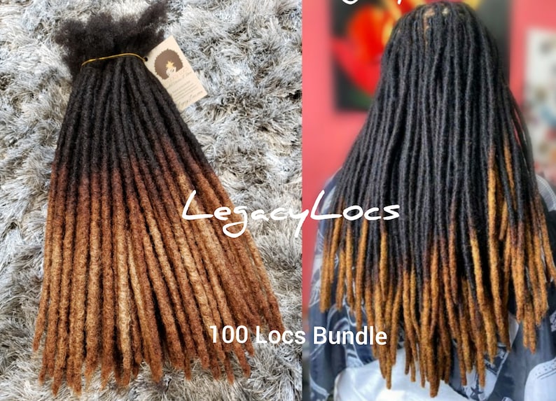 100 Locs Bundle Standard Loc Extensions 100% Human Hair | Etsy