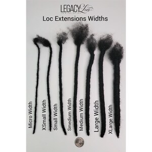 100 LOCS Standard Loc Extensions Handmade 100% Human Hair - Etsy