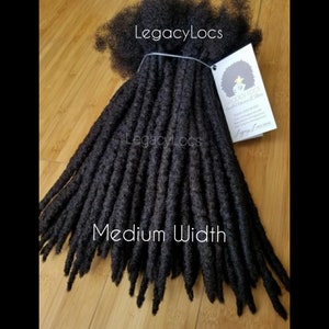 100 LOCS Standard Loc Extensions Handmade 100% Human Hair - Etsy