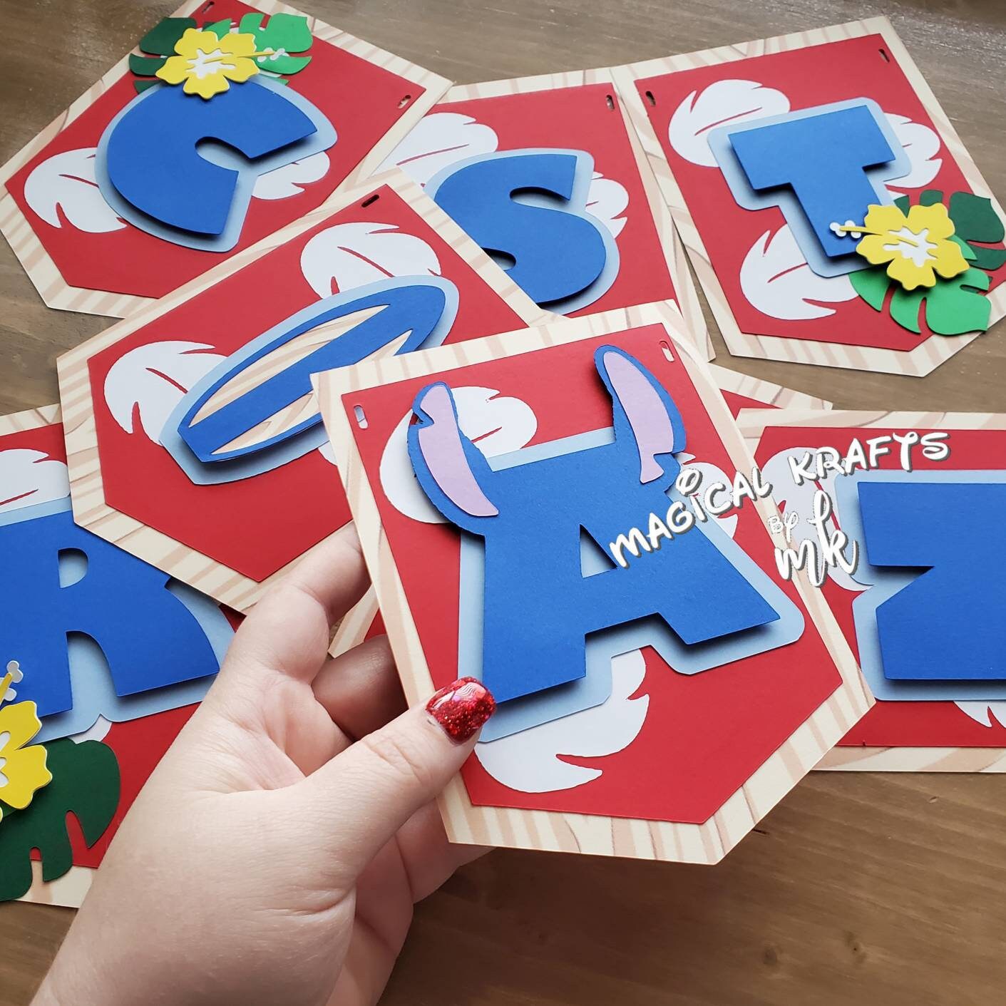 Stitch Banner: 3D customize - Etsy