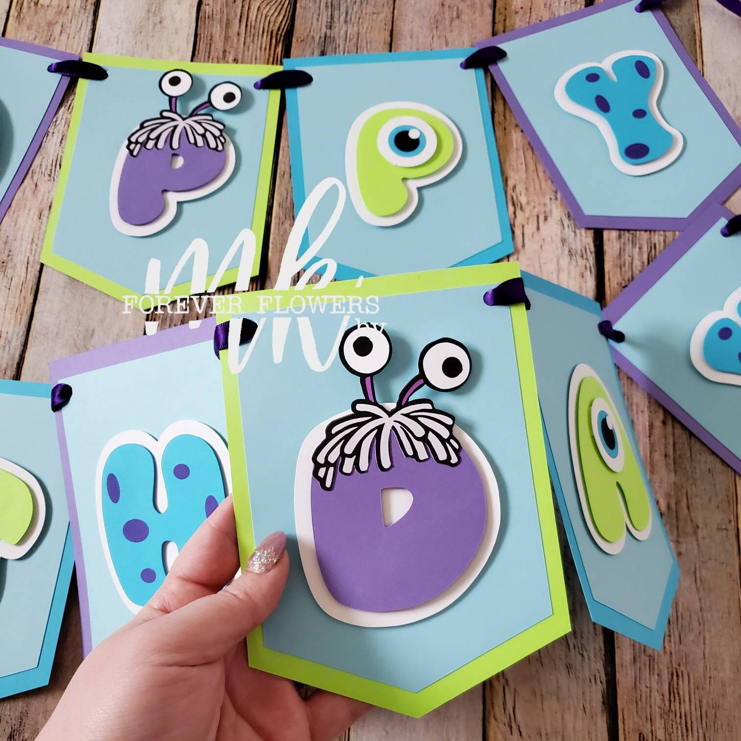 Monsters Inc Banner: 3D customize | Etsy