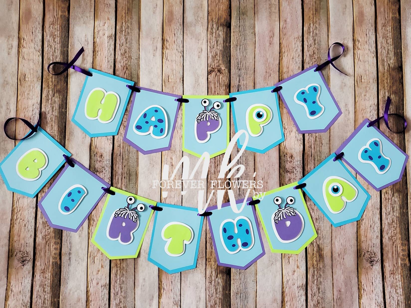 Monsters Inc Banner: 3D customize | Etsy
