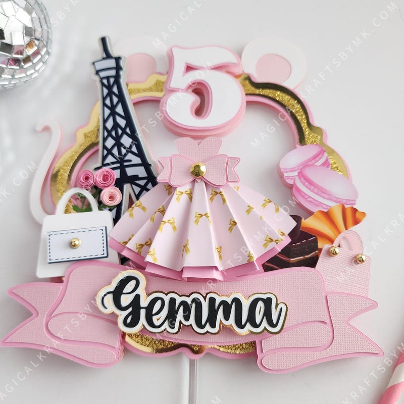 Paris Cake Topper - Etsy