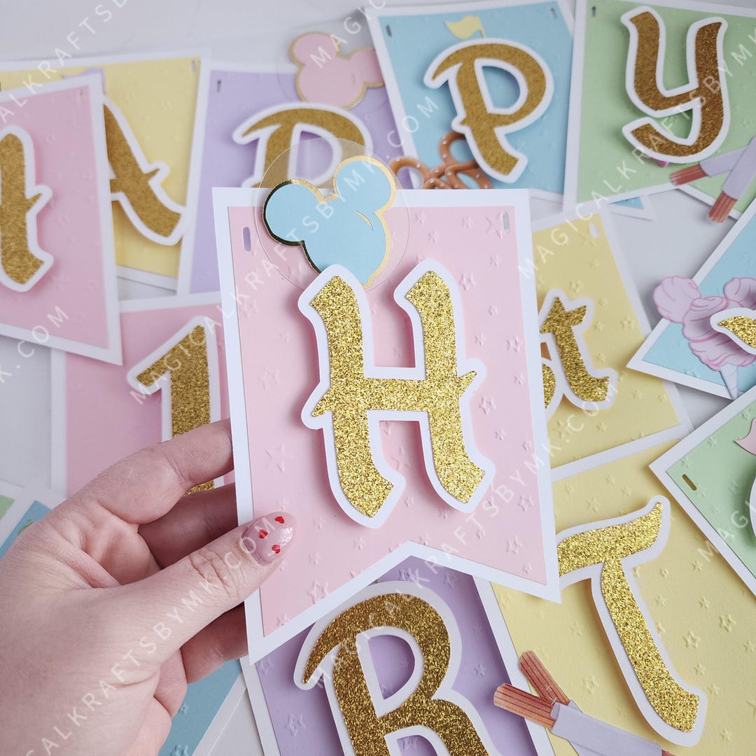 Custom Pastel Park Birthday Banner - Etsy