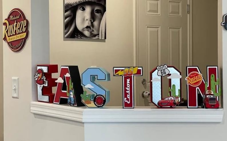 Route 66 3D Letters/numbers (customize) 7" Cardstock Letters - Etsy