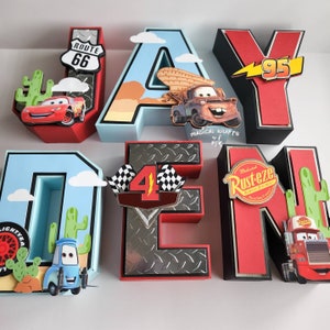 Route 66 3D Letters/numbers (customize) 7" Cardstock Letters - Etsy