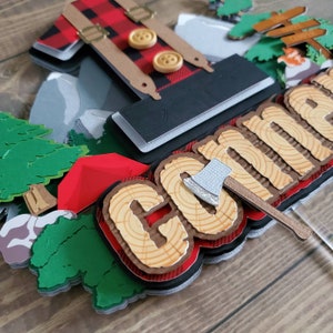 Lumberjack Cake Topper: 3D customize - Etsy