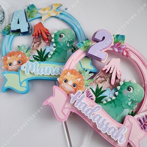 Baby Dinosaur (blue) Cake Topper: 3D (customize) - Etsy