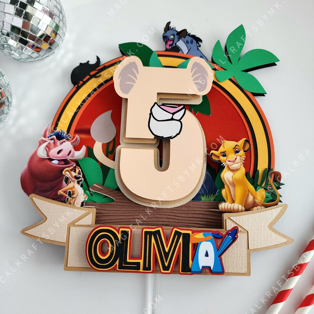 Pride Land Cake Topper: 3D (customize Character/ Colors) - Etsy