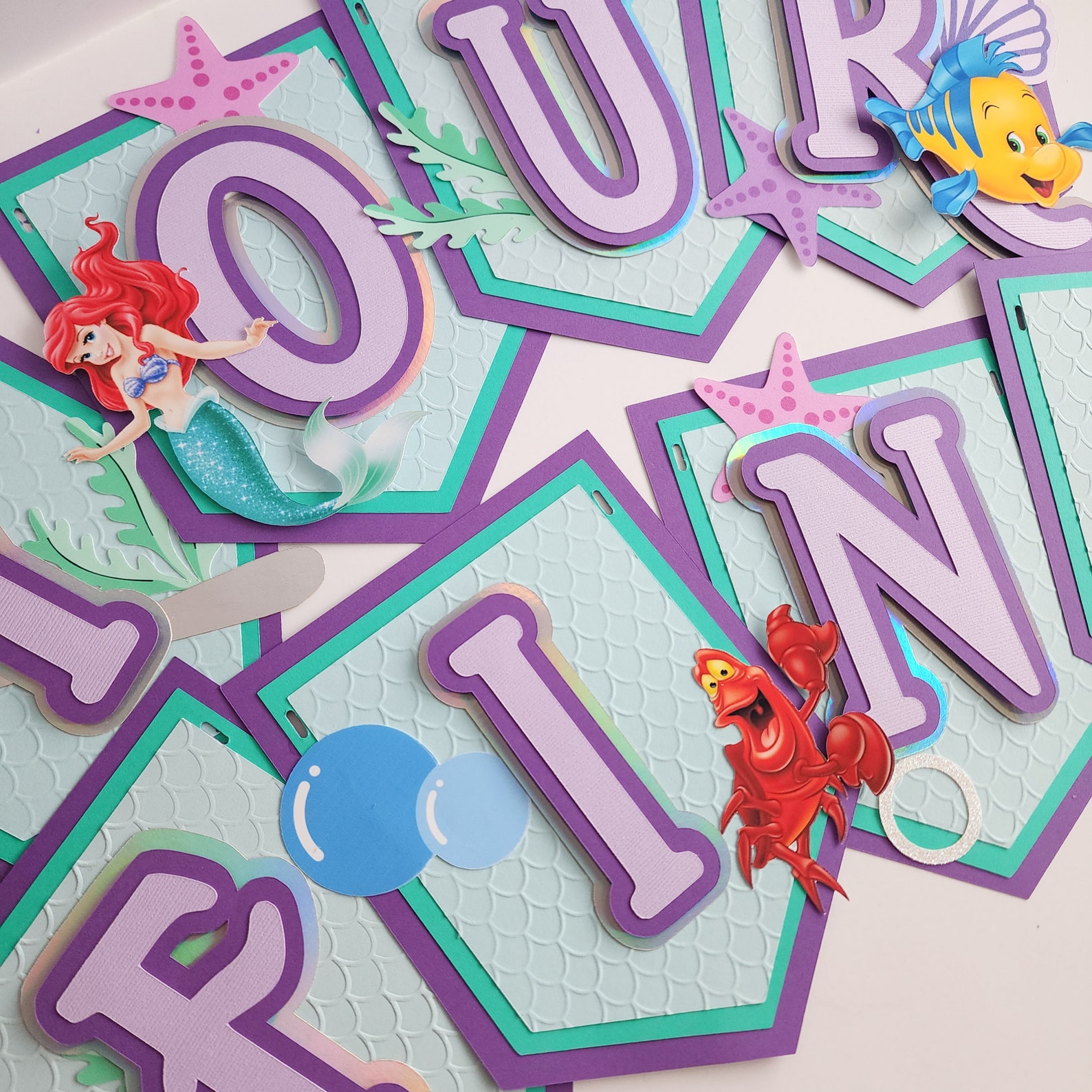 Under the Sea Banner: 3D customize - Etsy