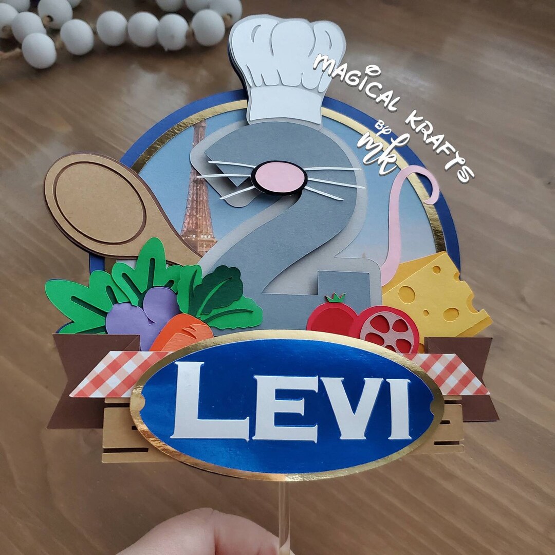 Little Chef Cake Topper: 3D (customize) - Etsy