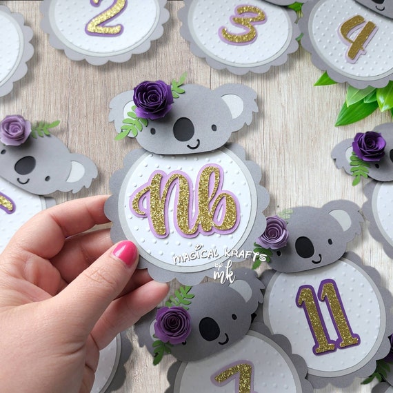 Koala Milestone Banner | Etsy
