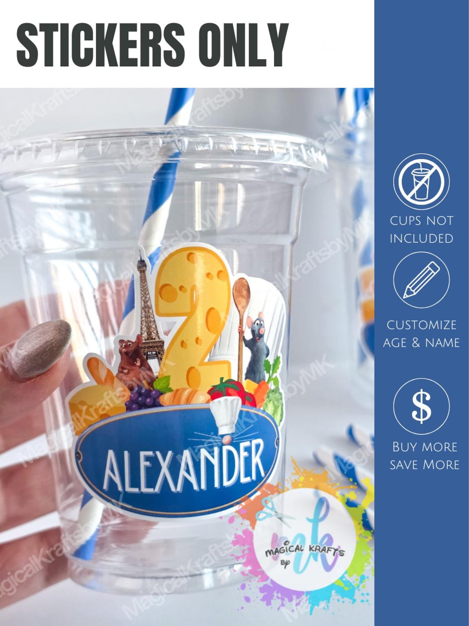 Anyone Can Cook STICKERS 12ct+: High Quality & Fast Shipping (no Cups ...