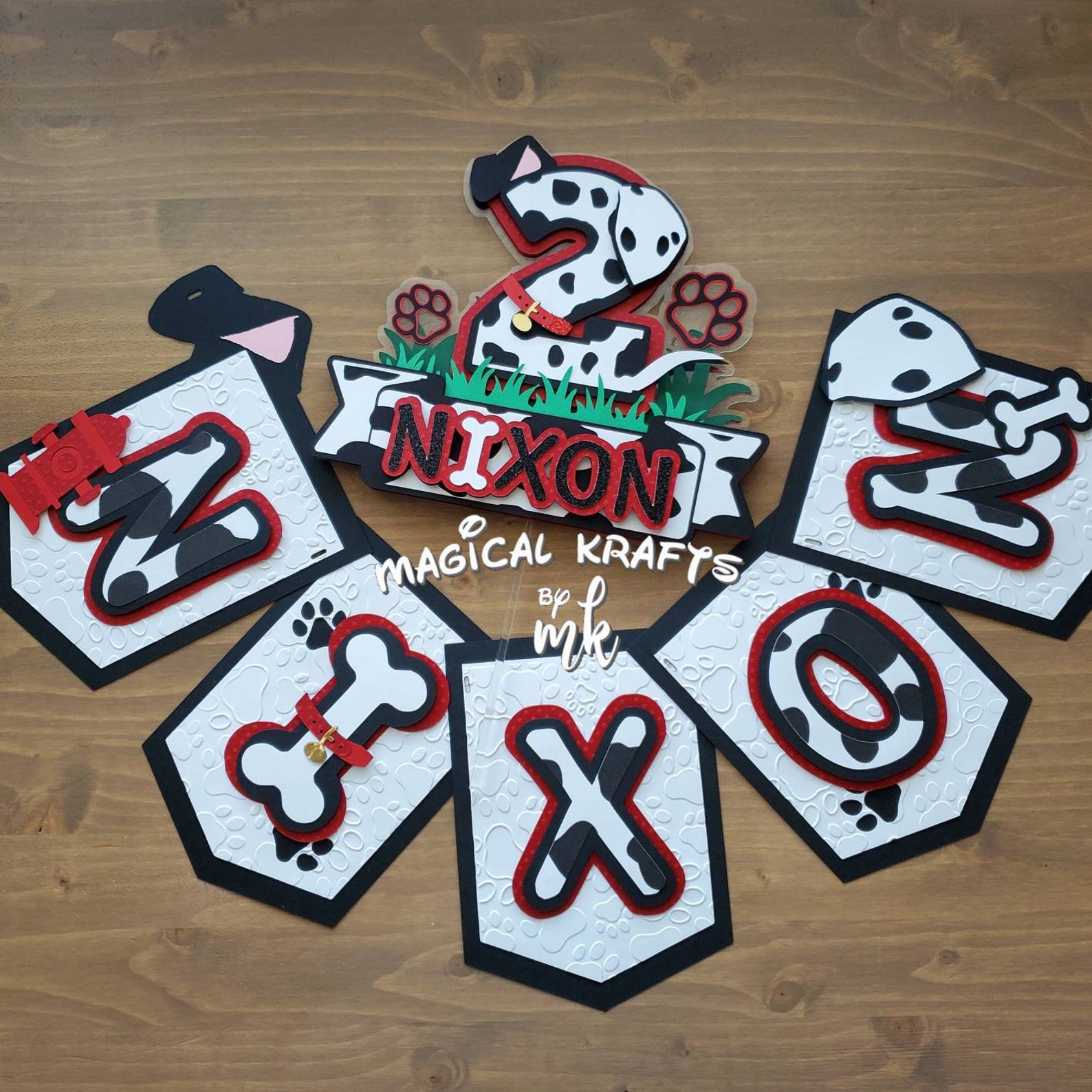 Dalmatians Banner: 3D customize - Etsy