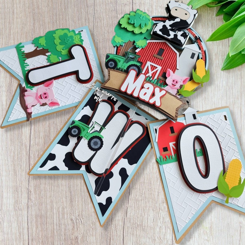 Farm Banner: 3D (customize) - Etsy