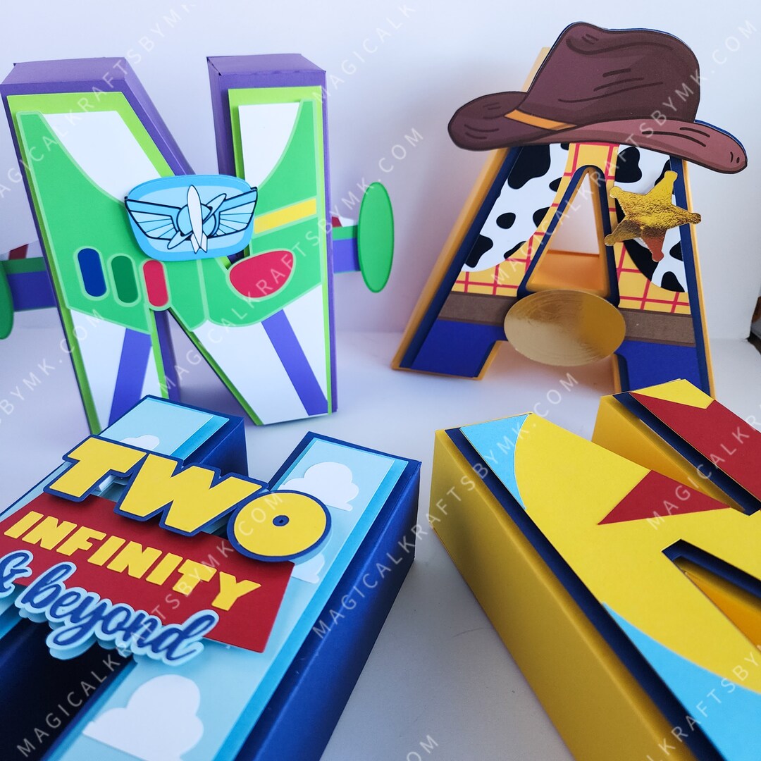 Woody's Roundup 3D Letters (customize Characters/colors/name/age) 7 ...