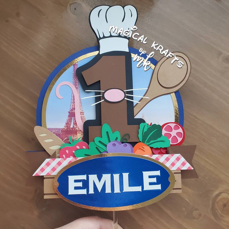 Little Chef Cake Topper: 3D customize - Etsy