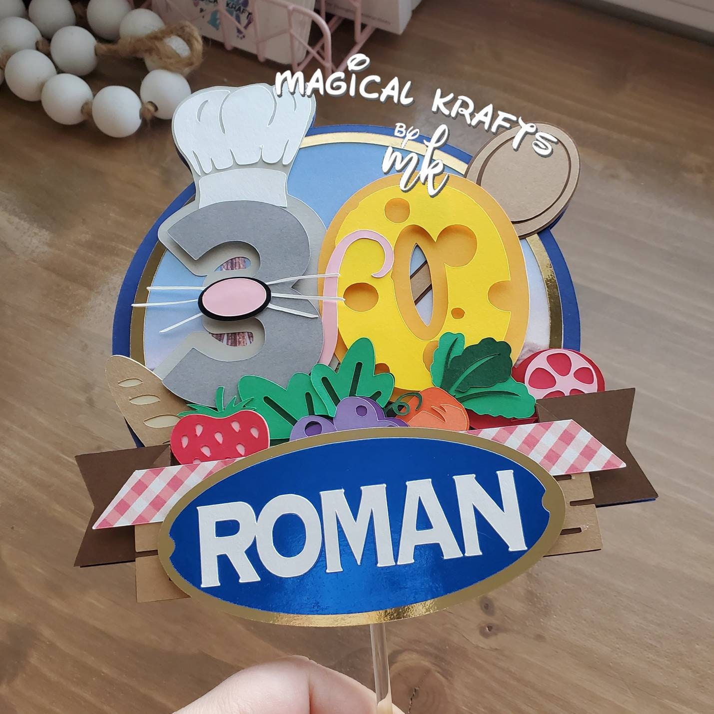 Little Chef Cake Topper: 3D customize - Etsy