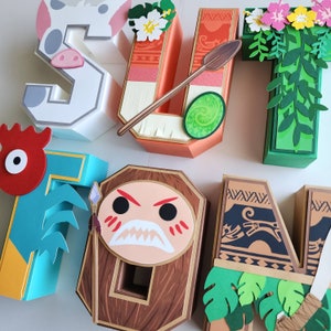 Wayfinder 3D Letters/numbers customize 7 Cardstock Letters - Etsy