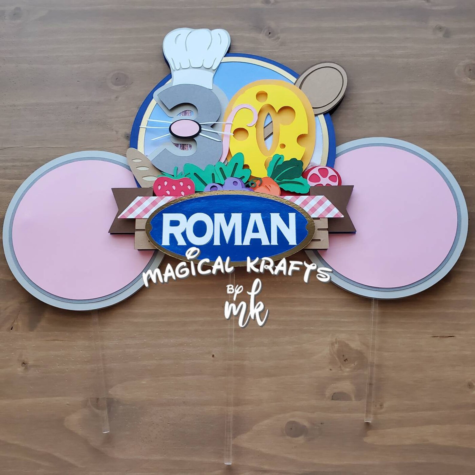 Little Chef Cake Topper: 3D customize - Etsy