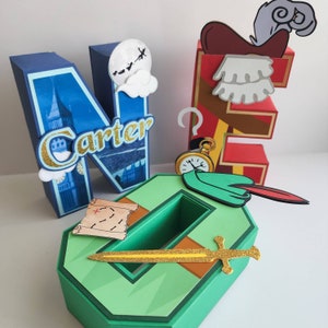 Neverland 3D Letters customize 7 Cardstock Letters - Etsy